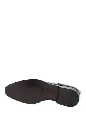 Corneliani Lace-up Leather Derby Shoes - Black