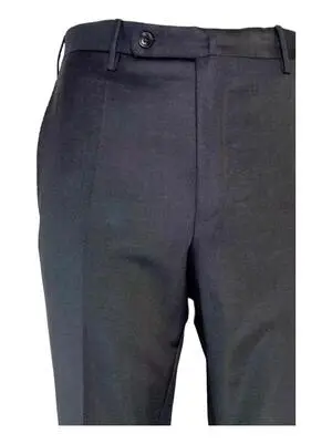 Incotex Flat-front Twill Trousers - Grey