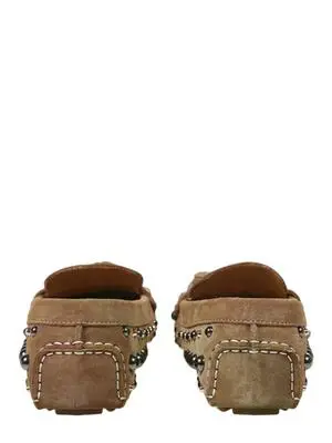 STRATEGIA SHOES Stud-embellished Tassel Loafers - Brown