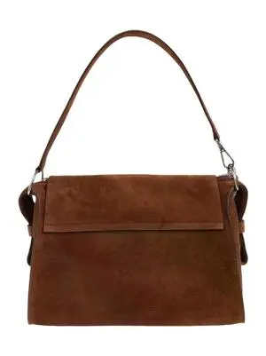 IRO PARIS Camera Loop Suede Tote Bag - Brown