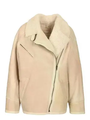 Isabel Marant Étoile Adelina Shearling Jacket - Neutrals