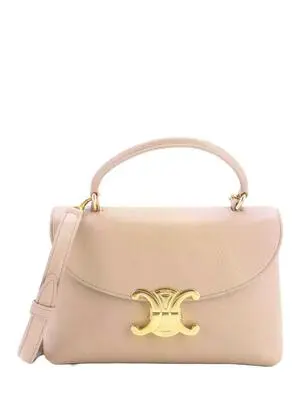 Celine Celine Nino Top Handle Bag Leather Satchel Neutrals