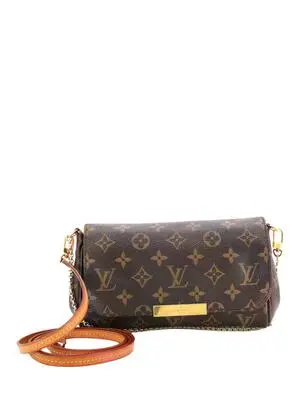 LOUIS VUITTON Louis Vuitton Monogram Canvas PM Clutch Bag Brown