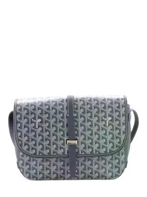 Goyard Belvedere Ii Messenger Bag Coated Canvas Mm - Grey