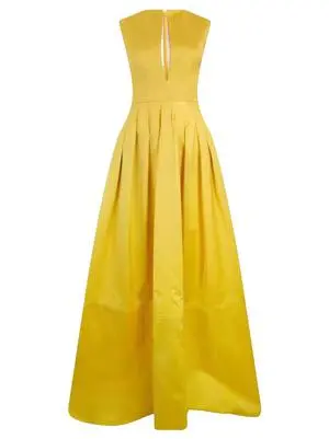 Philosophy Di Lorenzo Serafini Sleeveless Flared Maxi Dress - Yellow