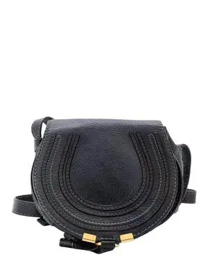 Chloé Chloé Marcie Leather Mini Crossbody Bag Black