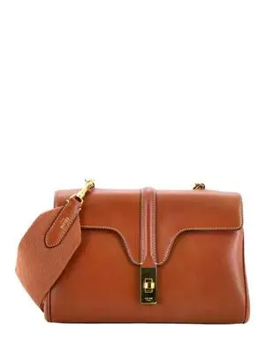 Celine Soft 16 Bag Smooth Calfskin Shoulder Bag - Brown