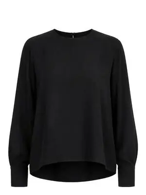 DUSAN Dusan High-Low Hem Blouse