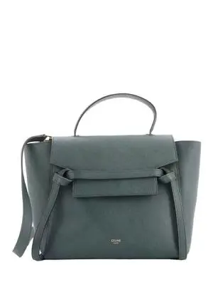 Celine Textured Leather Micro Belt Bag - Green