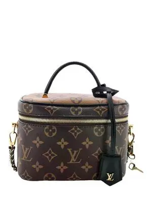 LOUIS VUITTON Reverse Monogram Canvas Pm Vanity Satchel - Brown