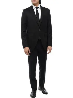 Corneliani Peak-lapel Single-breasted Jacket - Black