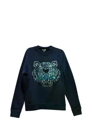 Kenzo Tiger Motif Sweatshirt - Blue