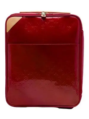 LOUIS VUITTON Monogram Vernis Pégase 45 Travel Bag - Red