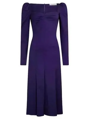 Philosophy Di Lorenzo Serafini Sweetheart Neck Midi Dress - Purple