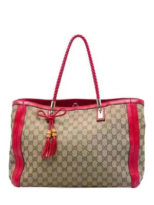 Gucci Gg Canvas Bella Tote Bag - Red