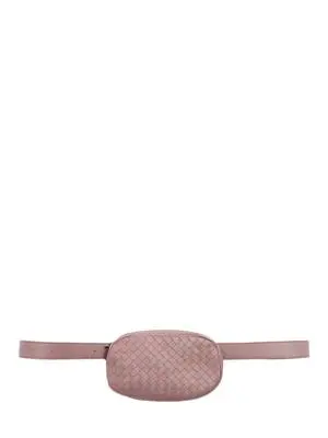 Bottega Veneta Woven Nappa Leather Belt Bag - Pink