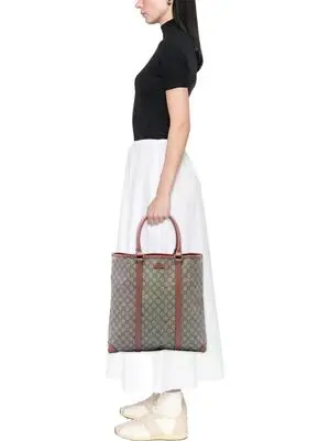 Gucci Gg Supreme Star Joy Vertical Tote Bag - Neutrals