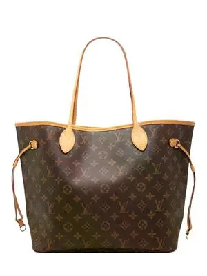 LOUIS VUITTON Monogram Neverfull Mm Tote Bag - Brown