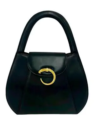 Cartier Leather Panthere Handbag - Black