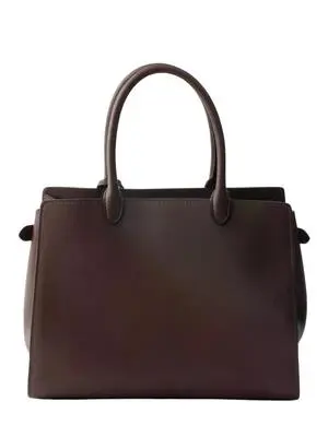 Prada Large Leather Handbag - Brown