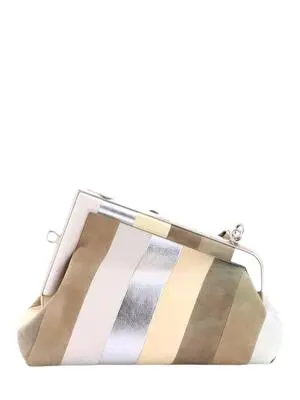 Fendi Leather And Suede Shoulder Bag - Multicolour
