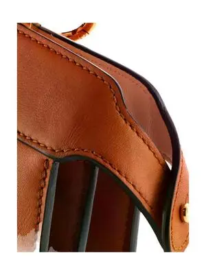 Fendi Peekaboo Iseeu Bag Leather Medium Satchel - Brown