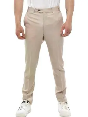 Corneliani Virgin Wool Twill Trousers - Neutrals