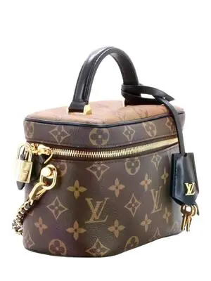 LOUIS VUITTON Reverse Monogram Canvas Pm Satchel - Brown
