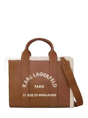 KARL LAGERFELD Karl Lagerfeld Rue St-Guillaume Shearling Tote Bag
