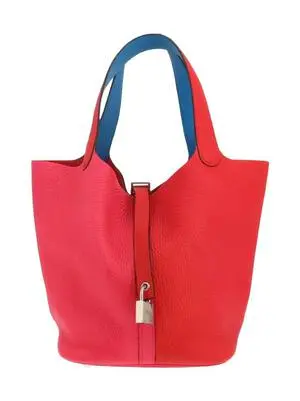 Hermès Hermès 2022 Picotin Casaque Tote Bag Red
