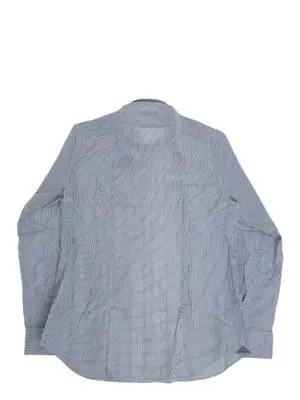 Corneliani Awning-striped French-collar Shirt - Blue