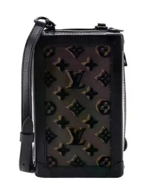 LOUIS VUITTON Vertical Soft Trunk Bag Monogram Tuffetage Canvas Crossbody Bag - Brown