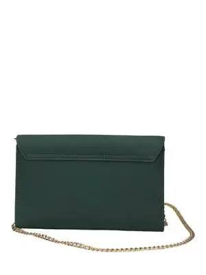 Moschino Logo Embellishment Crossbody Bag - Green