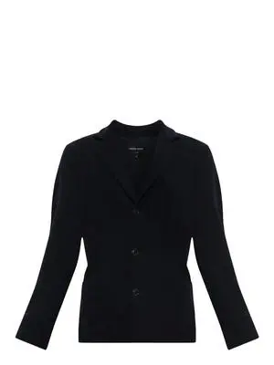Giorgio Armani Notched-lapel Patch-pocket Blazer - Blue