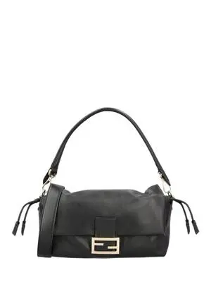 Fendi Baguette Soft Medium Nappa-leather Bag - Black