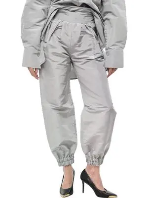 SUPER BLOND High-waist Balloon Trousers - Grey