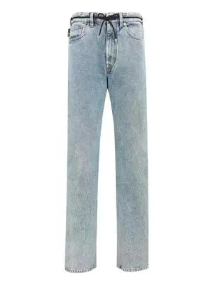 Roberto Cavalli Jersey-back Straight-leg Jeans - Blue
