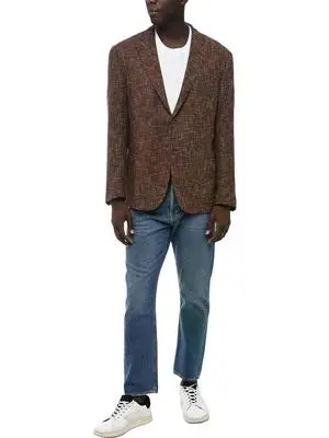 Corneliani Gate Hopsack-pattern Jacket - Brown