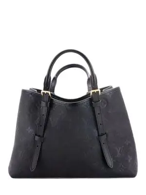 LOUIS VUITTON Babylone Monogram Empreinte Leather Pm Tote Bag - Black