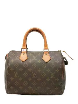 LOUIS VUITTON Monogram Speedy 25 Boston Bag - Brown
