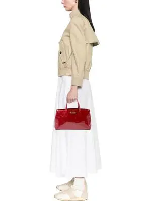 LOUIS VUITTON Monogram Vernis Wilshire Pm Handbag - Red