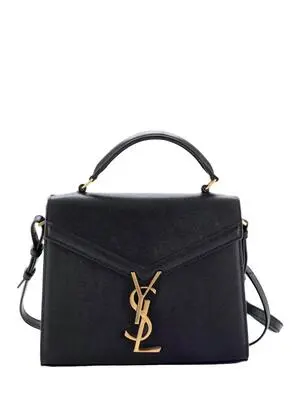 Saint Laurent Cassandra Mini Top Handle Bag - Black