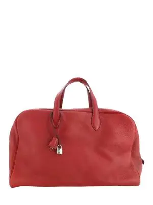 Hermès Victoria Clemence 50 Travel Bag - Red