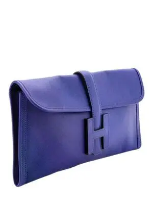Hermès Jige Elan 29 Clutch Bag In Epsom Leather - Blue