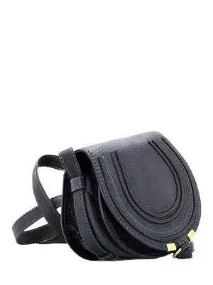 Chloé Marcie Leather Small Crossbody Bag - Black