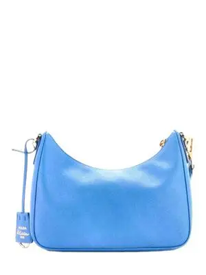 Prada Re-edition 2005 Saffiano Leather Shoulder Bag - Blue