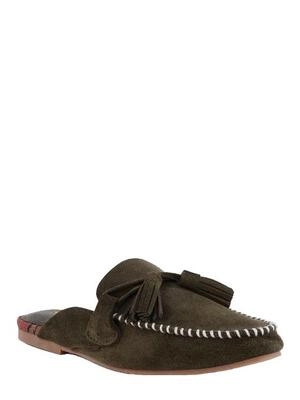 Seychelles Silverlake Tassel Mule - Olive