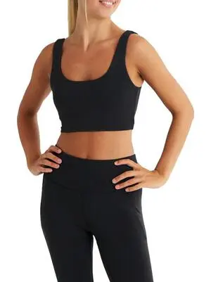 FREE FLY Free Fly Terraflow Scoop Neck Performance Tank Black