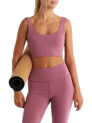FREE FLY Free Fly Terraflow Scoop Neck Performance Tank Plum