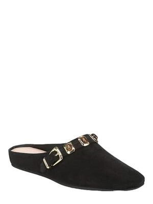 Veronica Beard Narcisa Flat Mule - Black